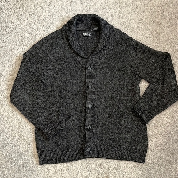 Chaps | Sweaters | Chaps Mens Shawl Collar Cardigan Sweater Dark Gray ...